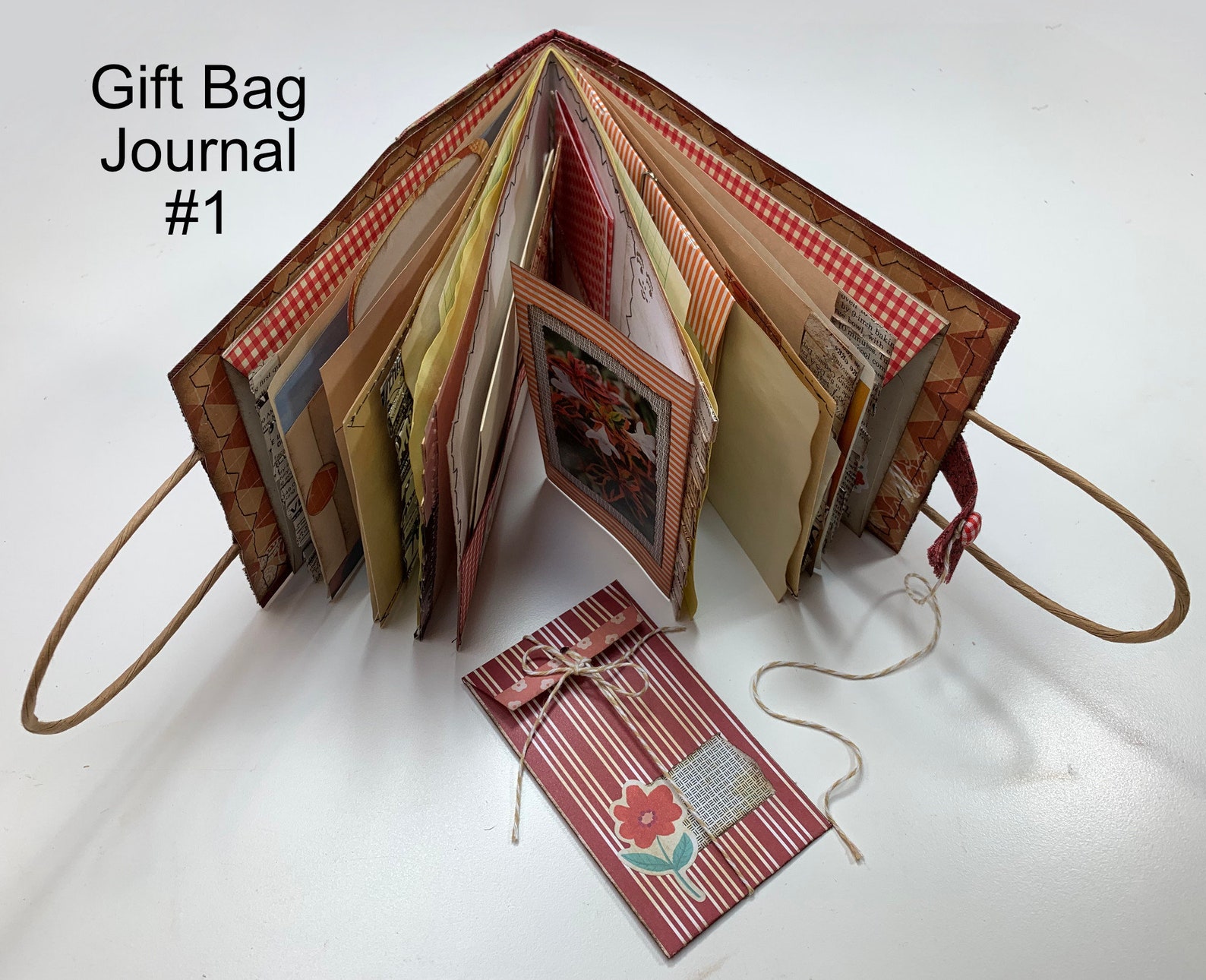 Junk Journal Gift Bag Writing Journal, Recycled Paper, Handmade - Etsy