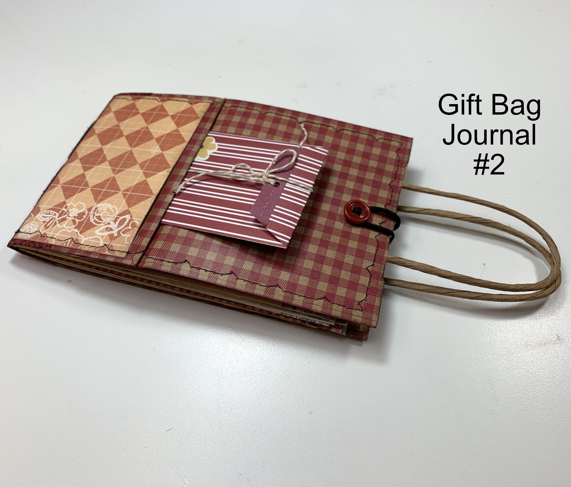 Junk Journal Gift Bag Writing Journal, Recycled Paper, Handmade - Etsy