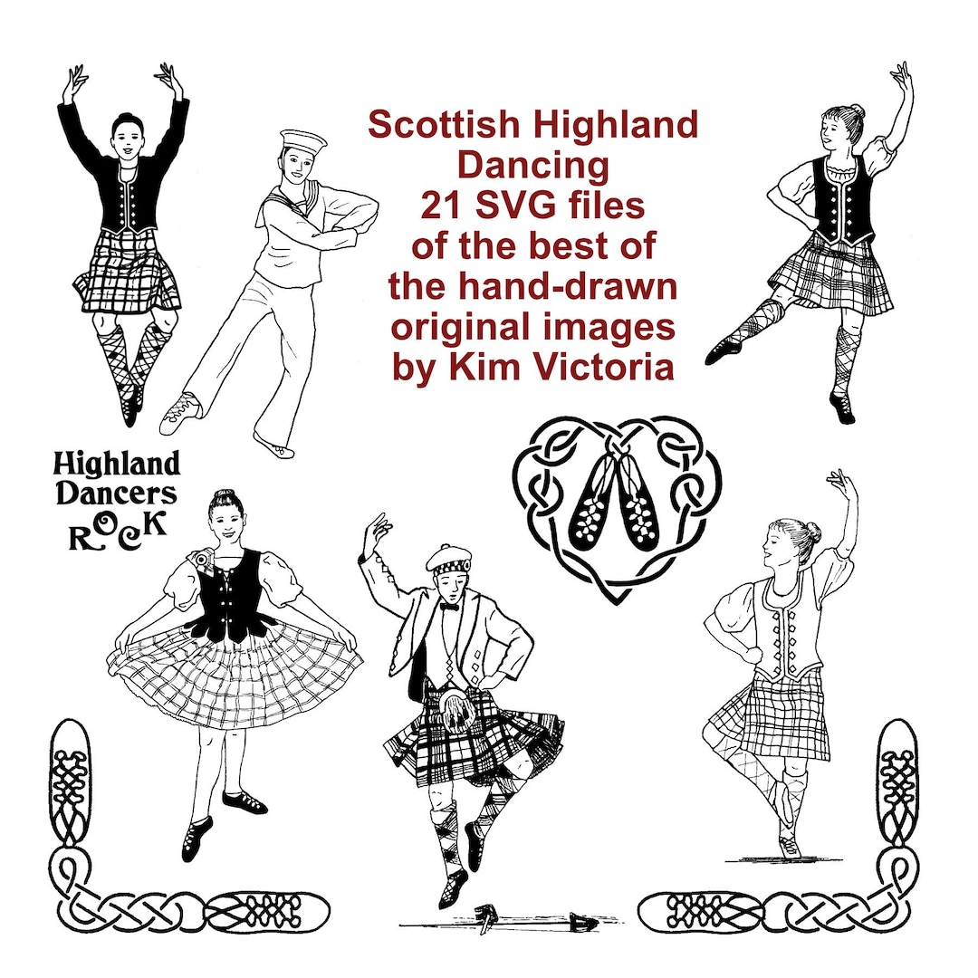 Dance Printables, Scotland Digital Clip Art Graphics, Scottish Highland ...