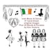 Irish Dance Clip Art: Hand-drawn Illustrations & Phrases (digital ...