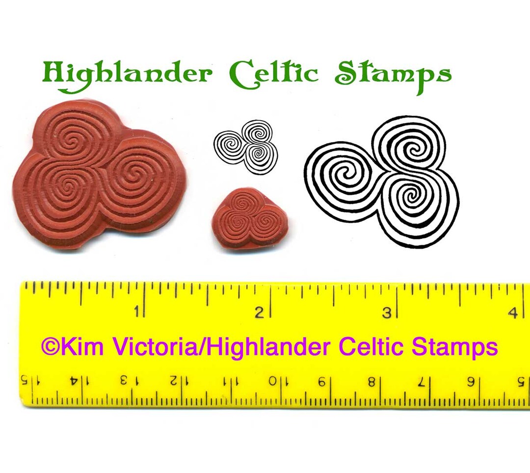 Newgrange Spiral Rubber Stamp, Ireland, Megalithic, Triskele, Irish ...