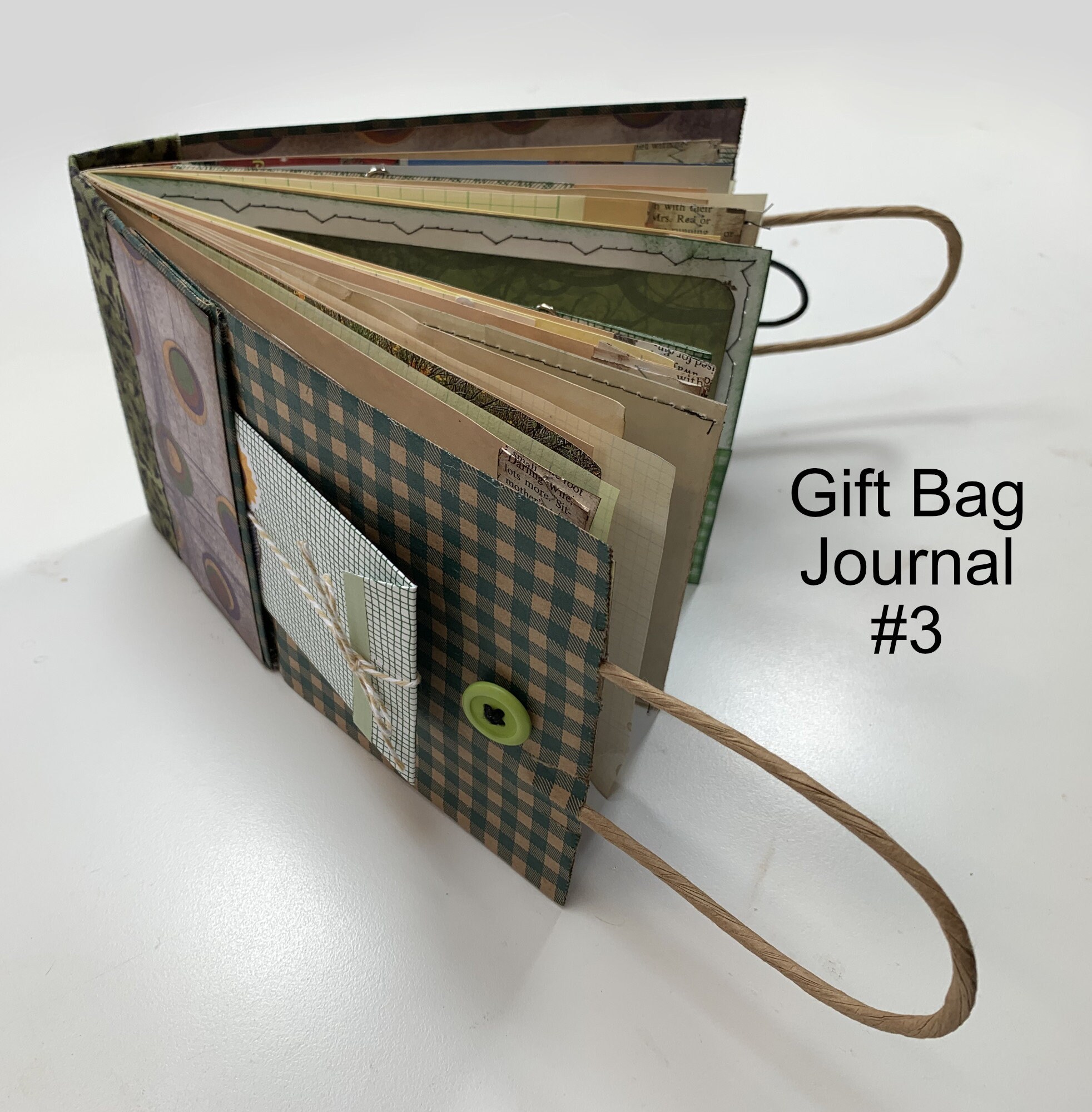 Junk Journal Gift Bag Writing Journal, Recycled Paper, Handmade - Etsy