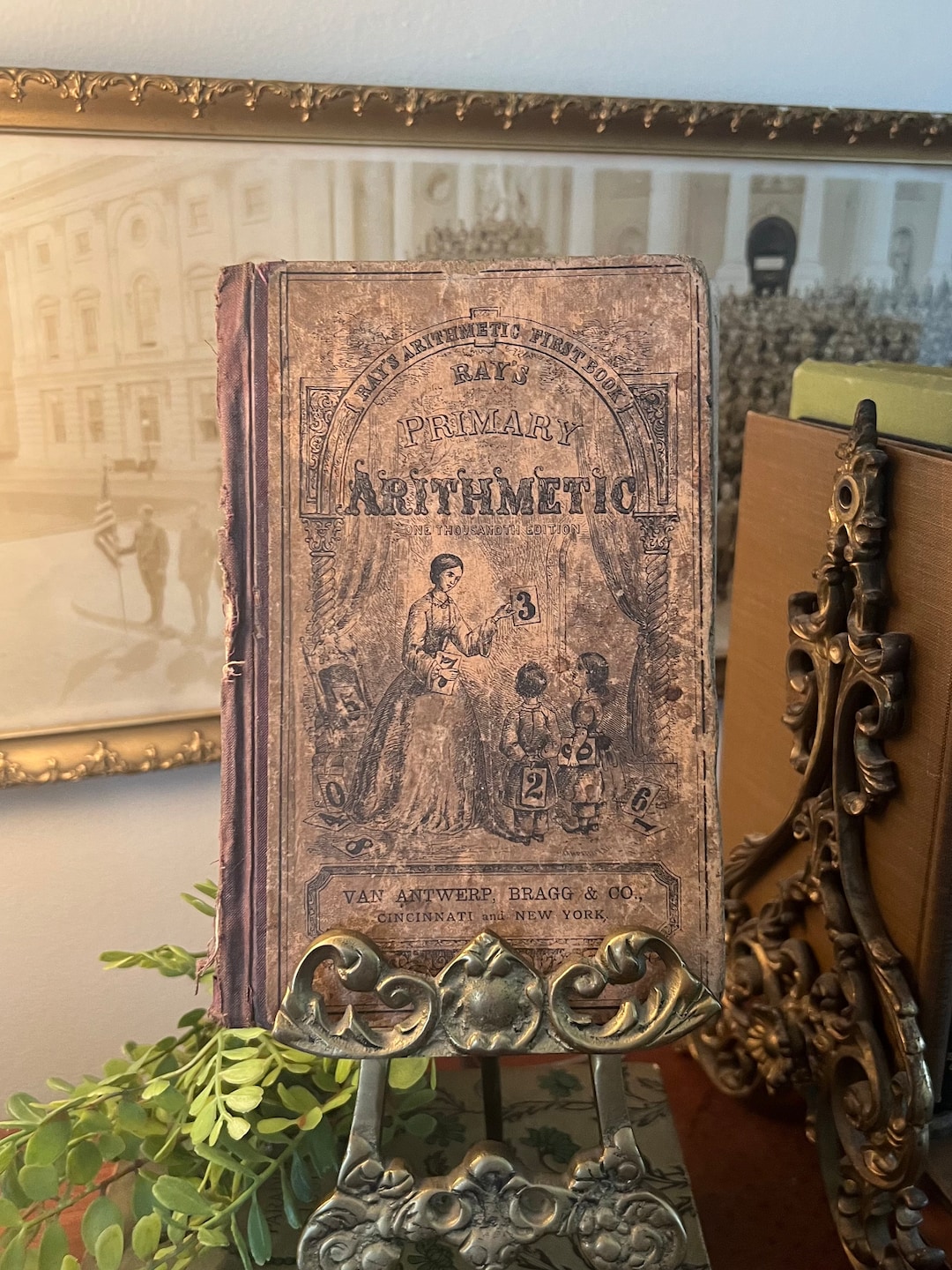 Antique Victorian “ray’s Primary Arithmetic” Reader Book by Van Antwerp ...