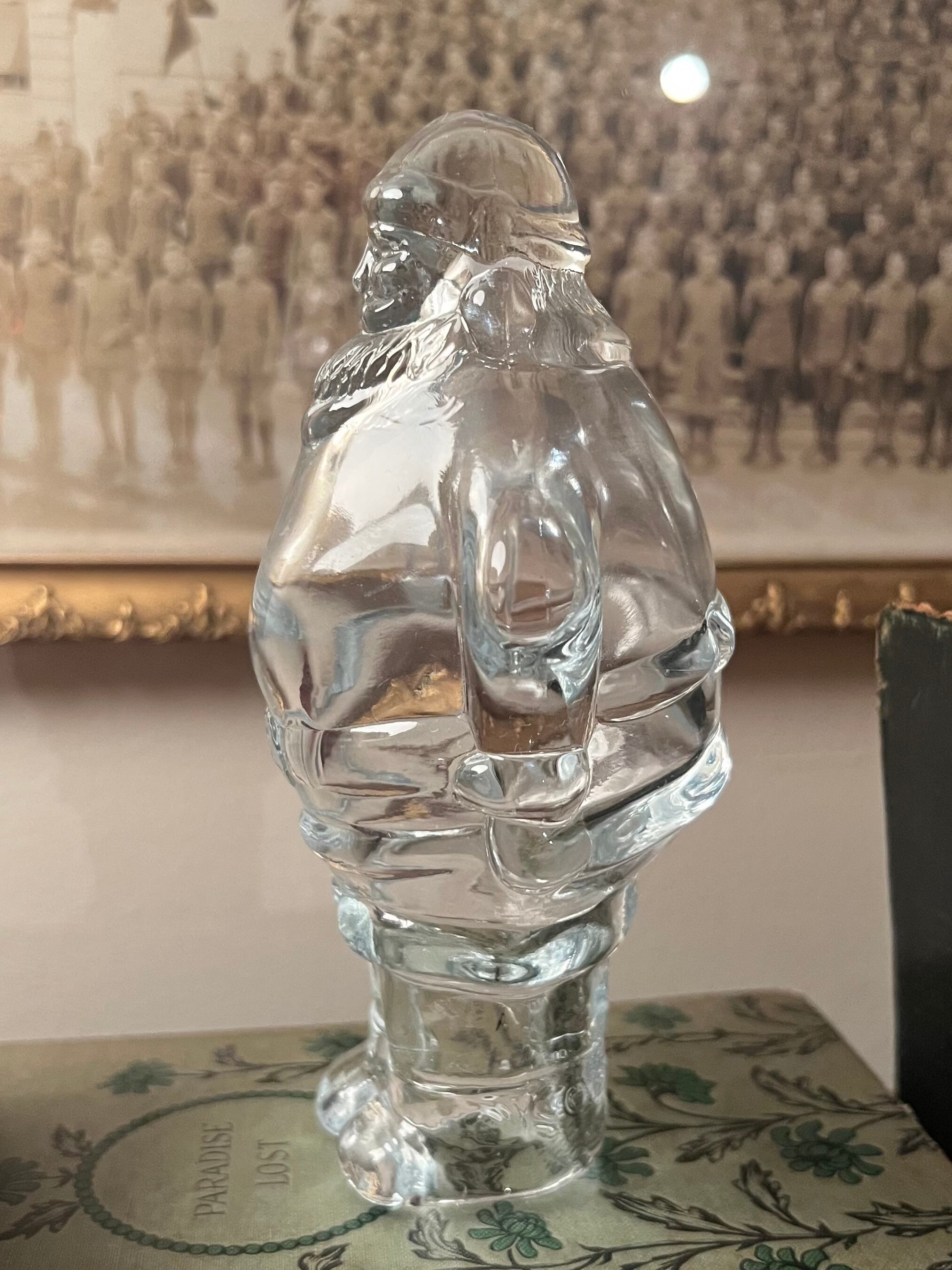 Vintage Retro 1984 Shackman, NY Glass Figural Santa: Vintage Christmas ...