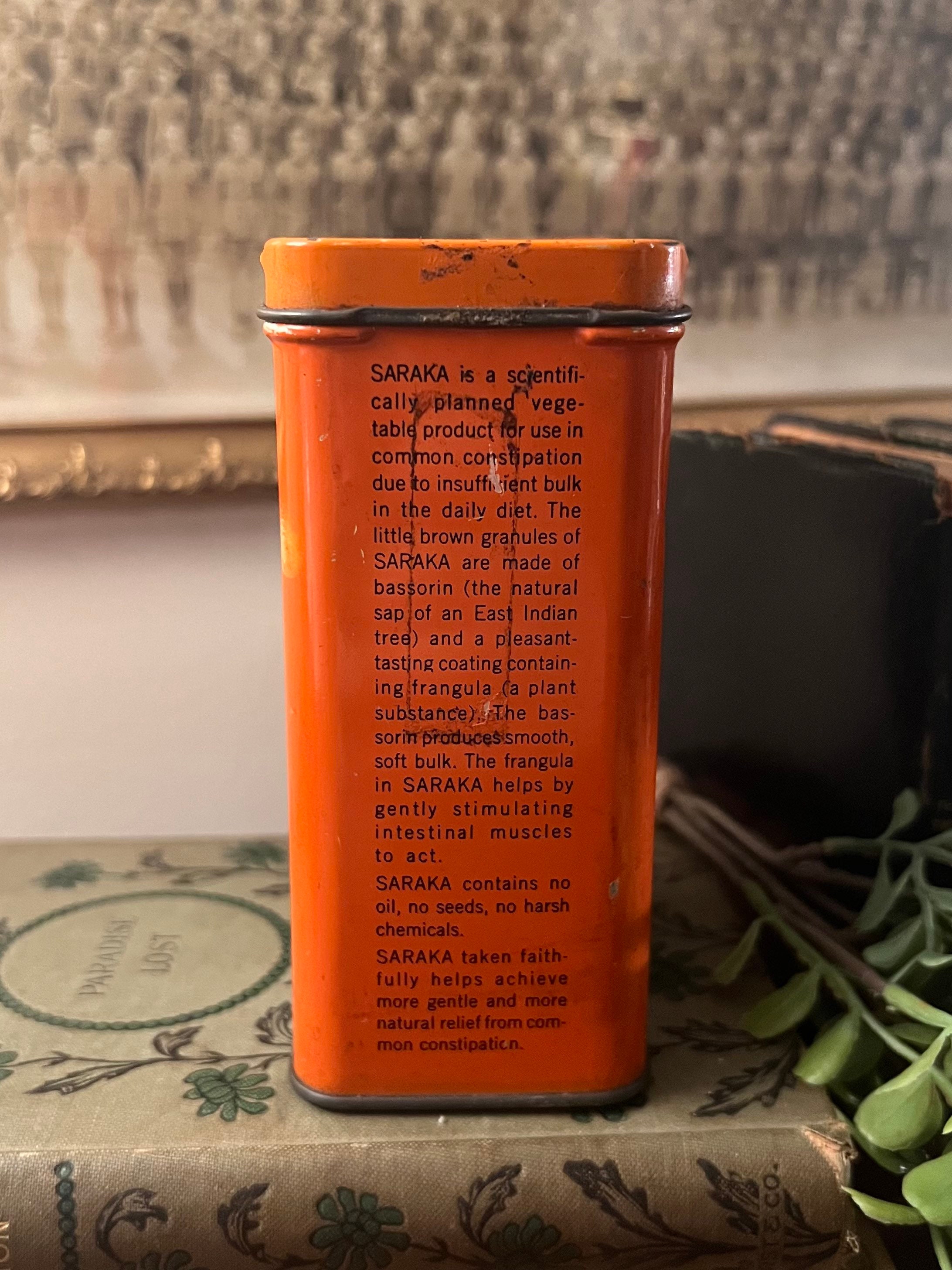 Early Vintage Saraka for Constipation Pharmaceutical Medicine Tin W ...