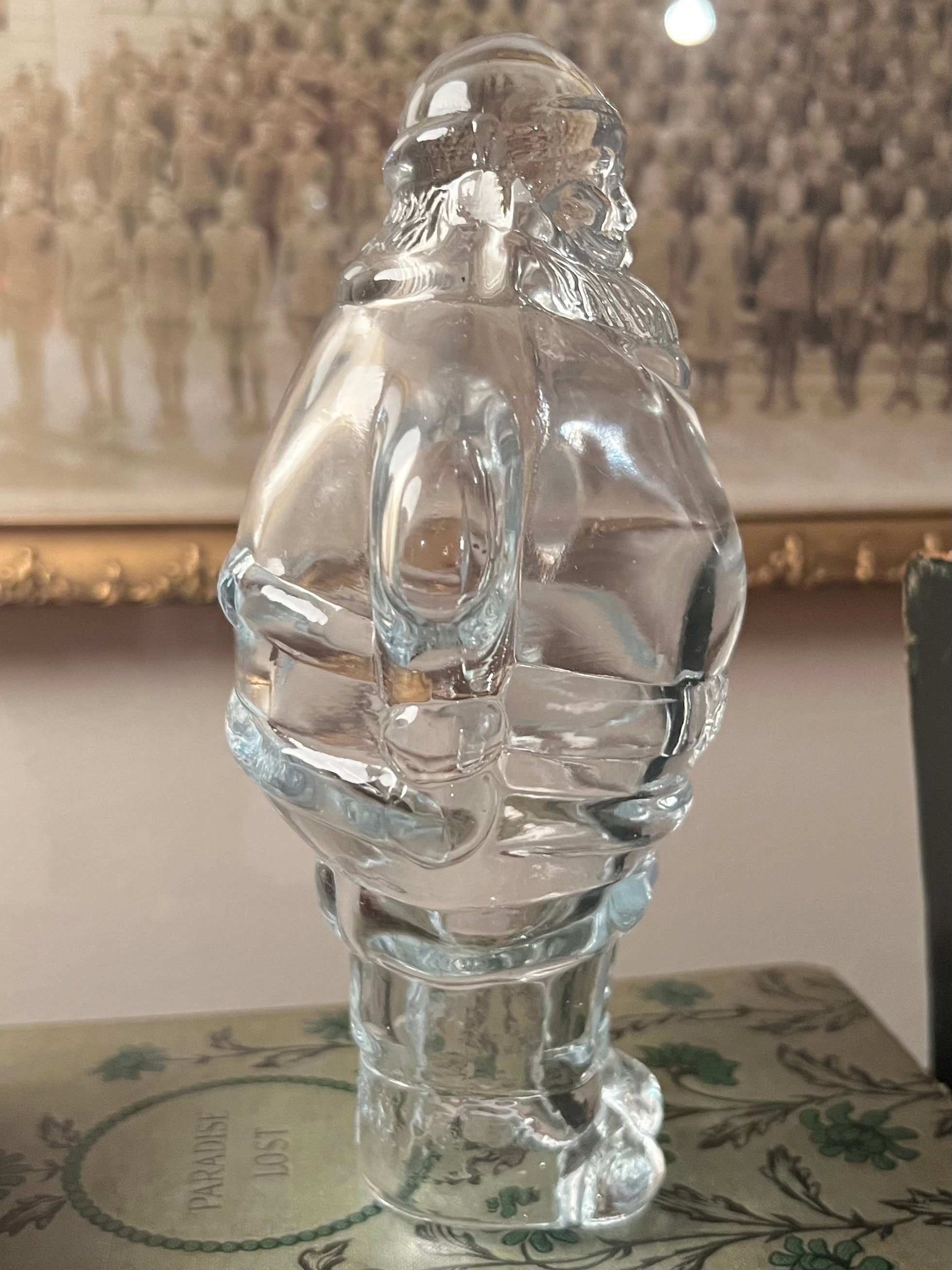 Vintage Retro 1984 Shackman, NY Glass Figural Santa: Vintage Christmas ...