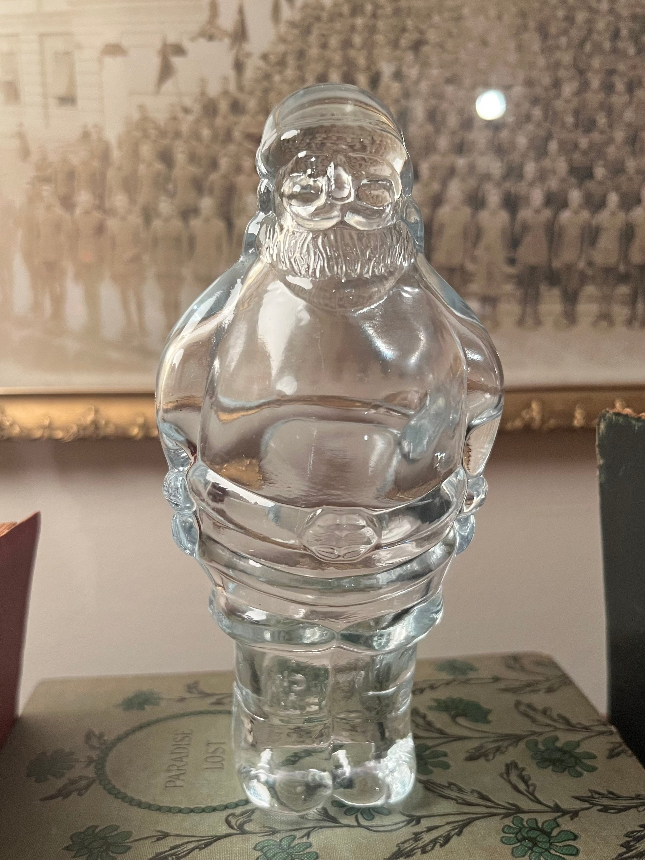 Vintage Retro 1984 Shackman NY Glass Figural Santa: Vintage - Etsy