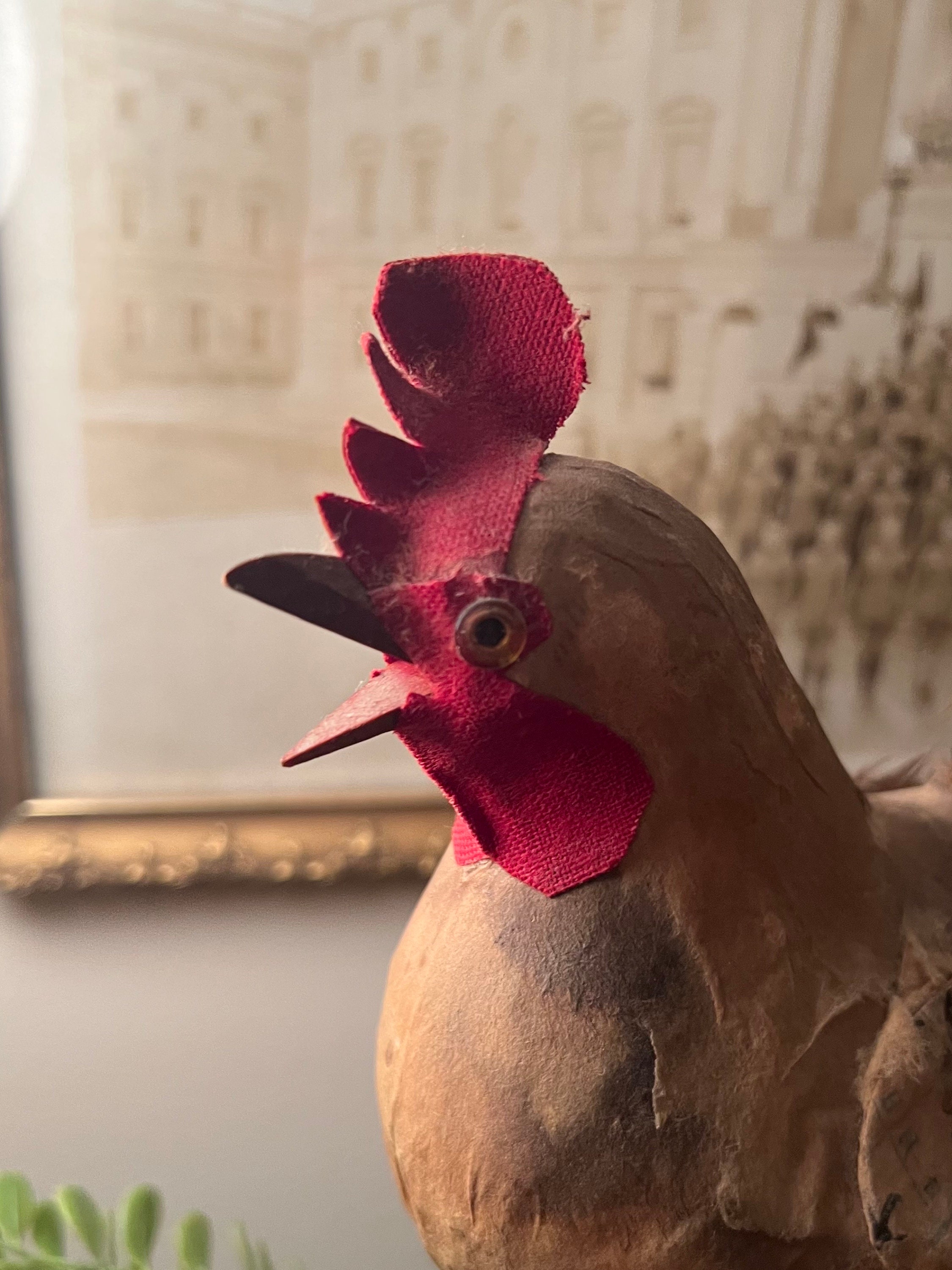 Antique Victorian Theater Prop Papier-mâché (paper Mache) Chicken ...