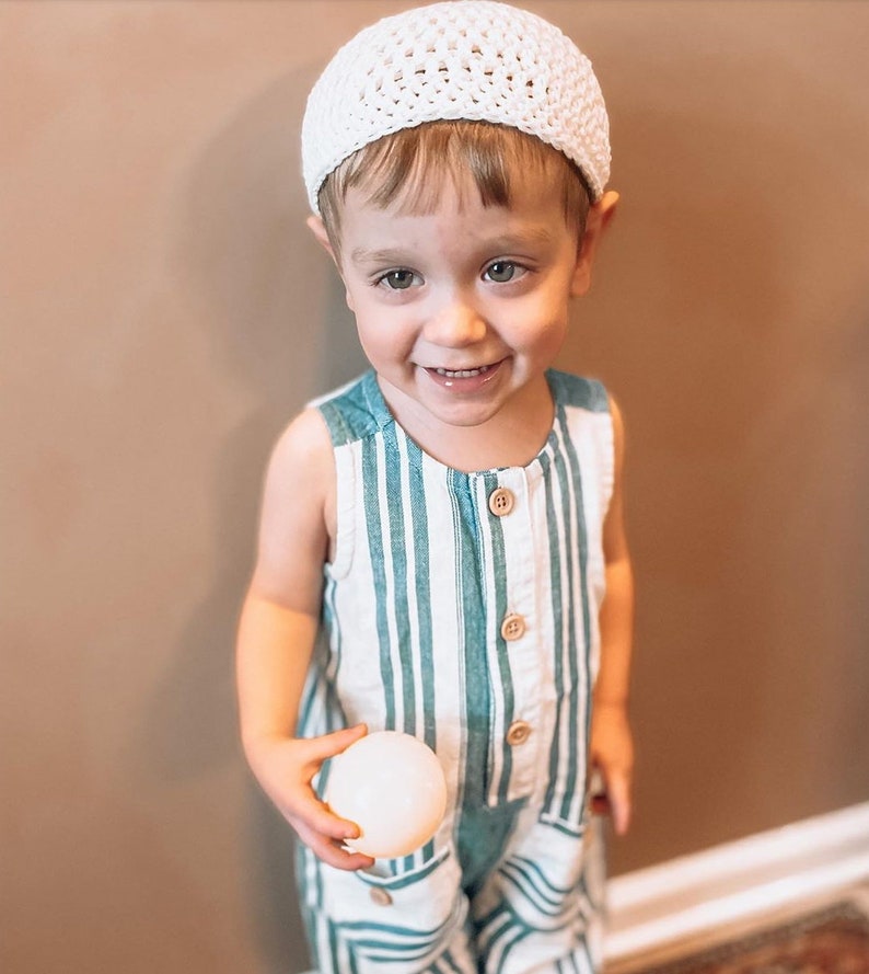 100% Cotton Prayer Hat-islam Skull Cap-kids Kufi-namaaz Hat - Ramadan ...