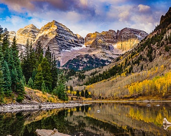 Maroon Bells Poster - Etsy