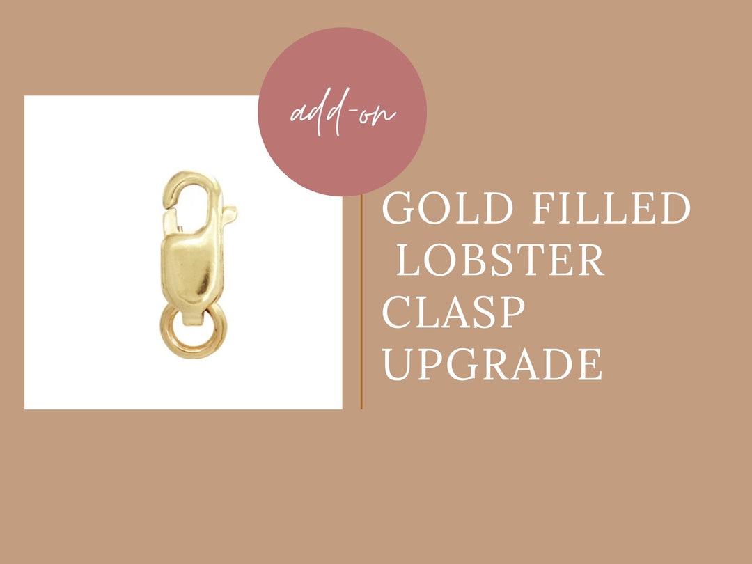 Gold Filled Lobster Clasp Upgrade ADD-ON. Must Purchase WITH a Bracelet ...