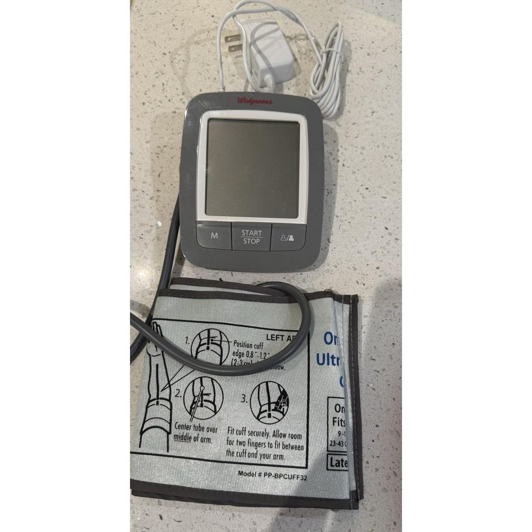 Walgreens Upper Arm Blood Pressure Monitor W Cuff W&C Adapter – Tested ...