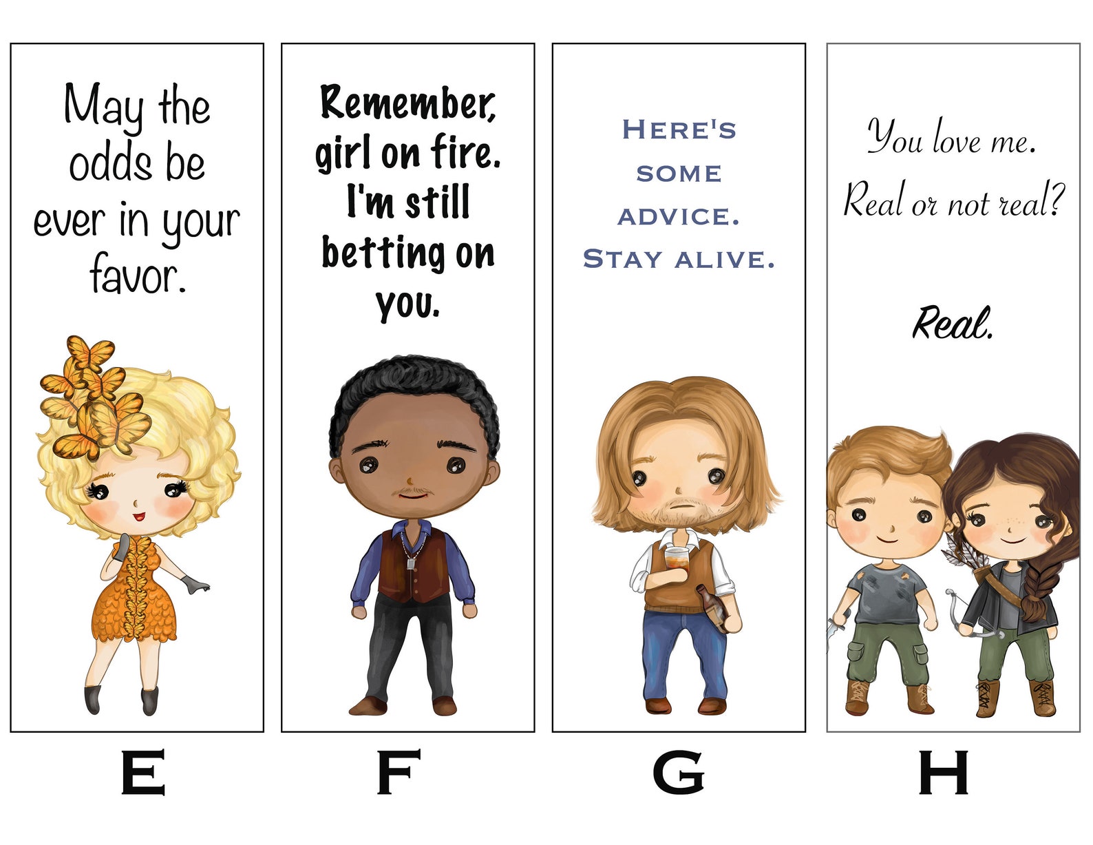 Hunger Games Bookmarks | Etsy