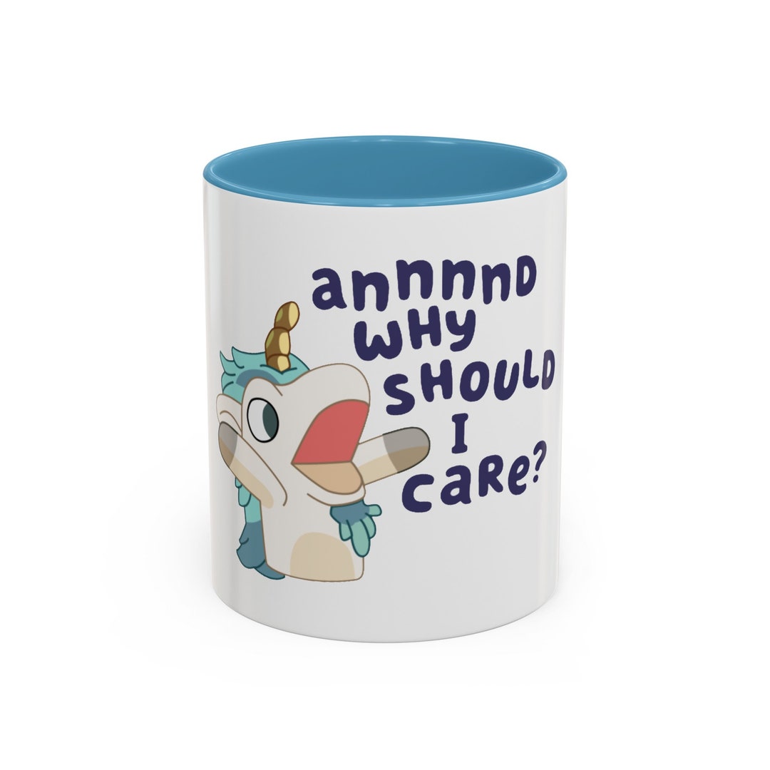 Bluey Unicorse, Accent Mug, 11/15 Oz Ceramic Mug, Bluey and Bingo ...