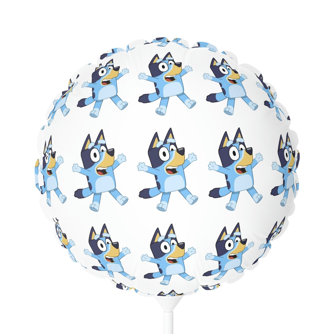 Bluey Balloon round or Heart-shaped Bluey Birthday Bluey - Etsy