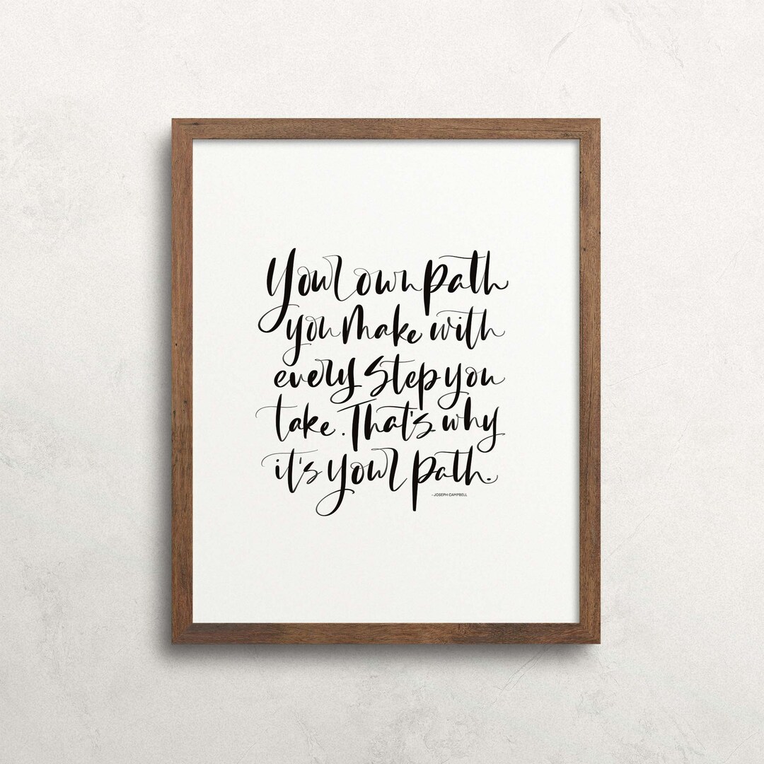 Hand Lettered, Calligraphy Quote, Printable Art, Instant Digital ...