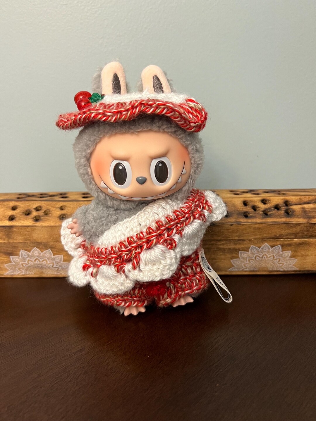 Handmade Lububu Costume: Red & White Outfit With Cherry Hat - Etsy