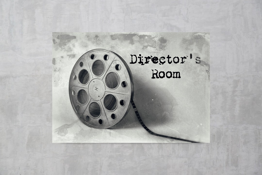 Movie Director Door Sign Film Poster Photography Vintage Style, Instant ...