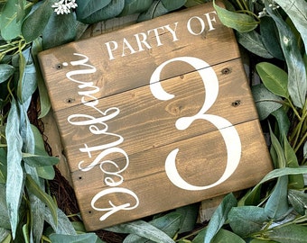 Party of Family Sign | Etsy