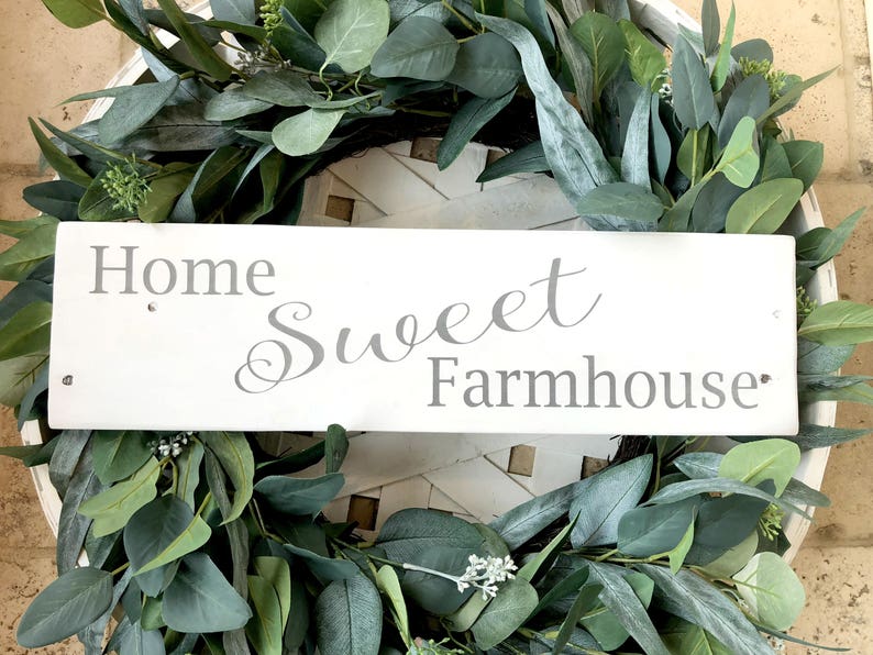 Home Sweet Farmhouse Sign Farmhouse Decor Home Sweet Home - Etsy