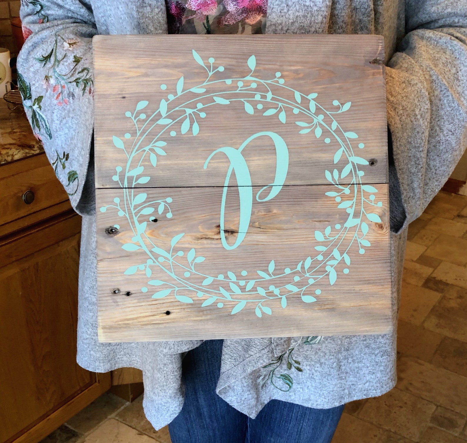 Personalized Initial Wood Sign Monogram Wedding Gift Sign | Etsy