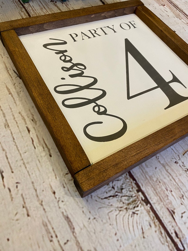 Party of Sign Family Party of Custom Family Name Sign | Etsy