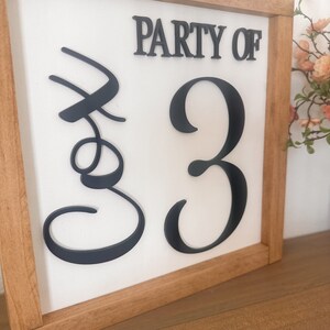 Party of Sign, Family Party Of, Custom Name Sign, Gift for Family ...