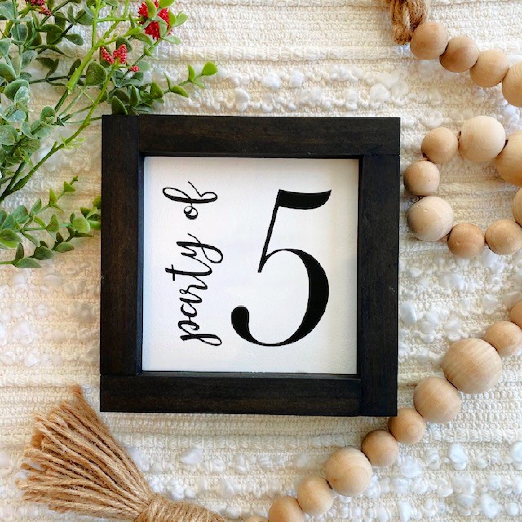 Party of Sign Number Party of Sign Family Number Sign - Etsy