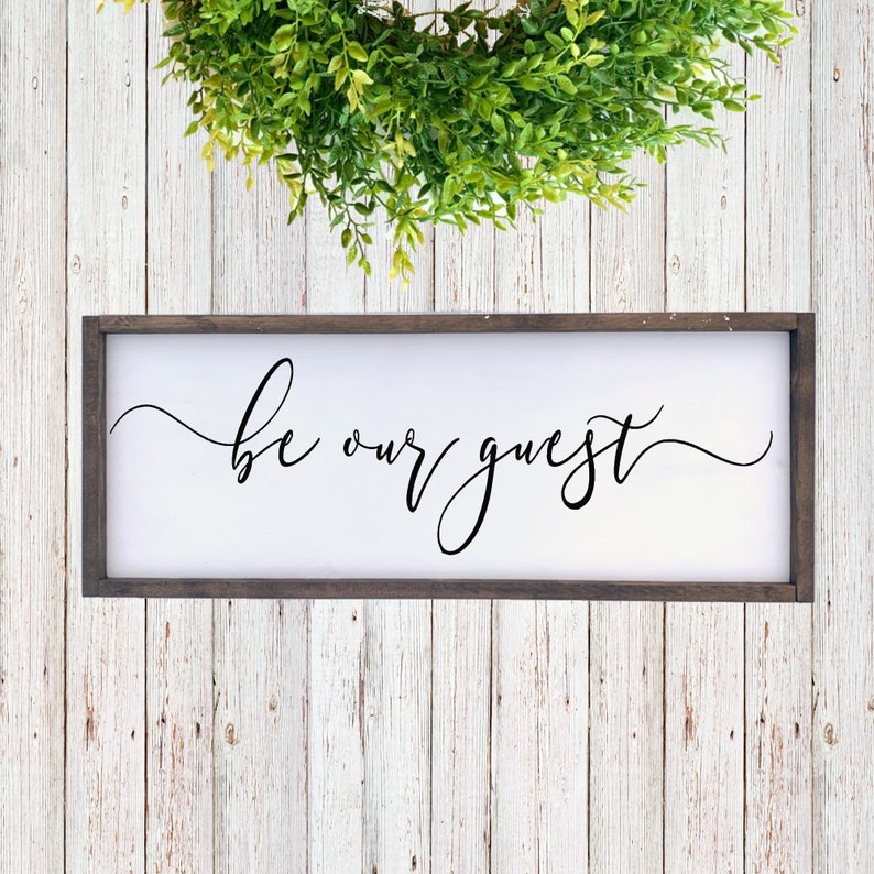 Be Our Guest Wood Sign, Guest Room Sign, Guest Room Decor, Guest ...