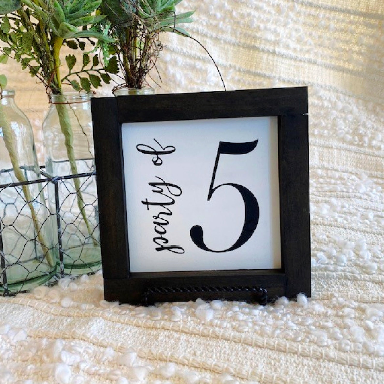 Party of Sign Number Party of Sign Family Number Sign - Etsy