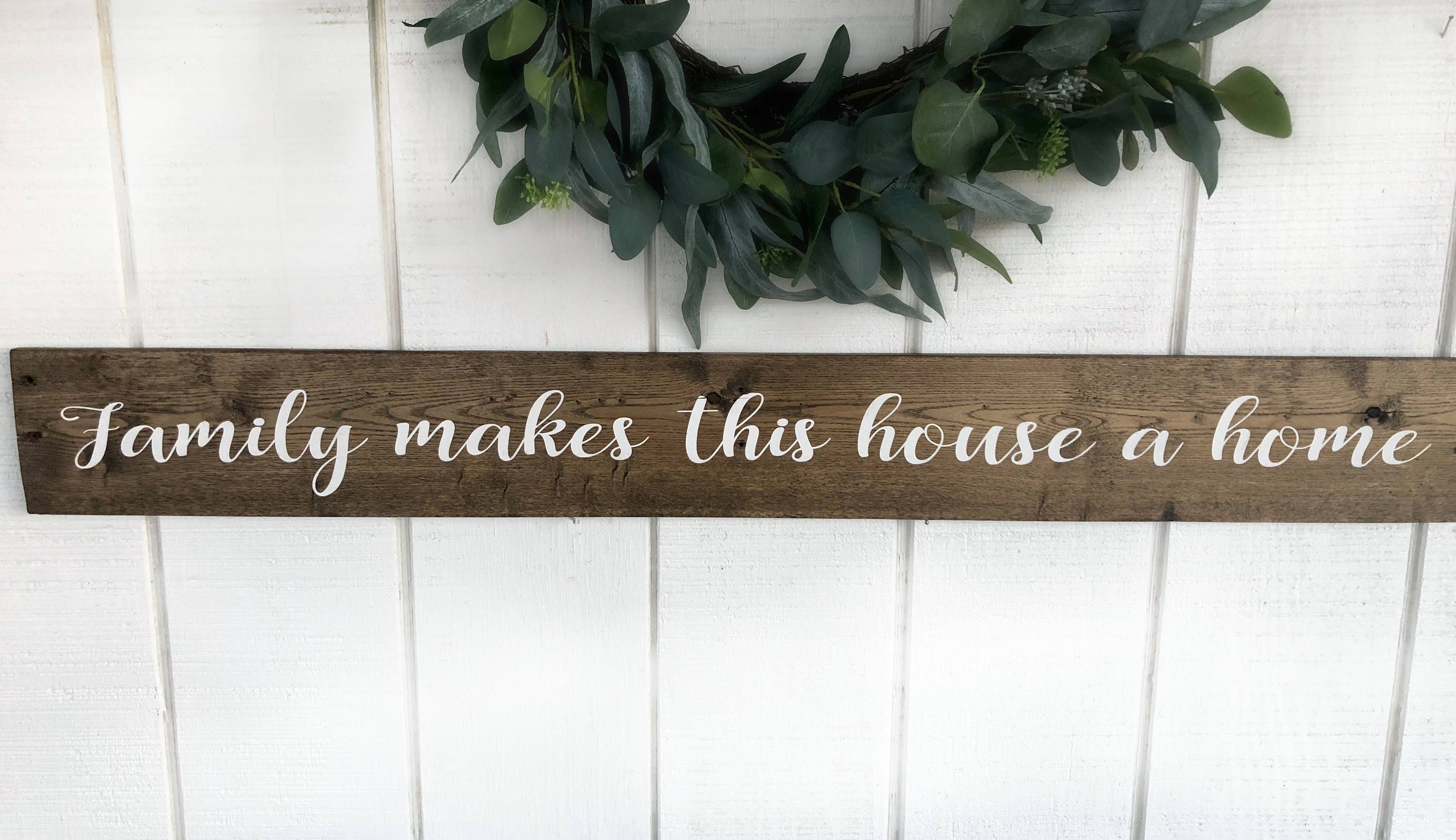 Family Makes This House A Home Sign, Family Sign, Farmhouse Decor ...
