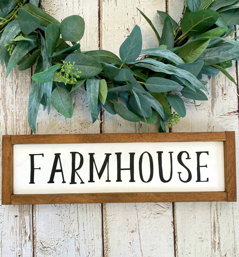 Farmhouse Sign for Kitchen Wood Sign, Rustic Kitchen Sign, Housewarming ...