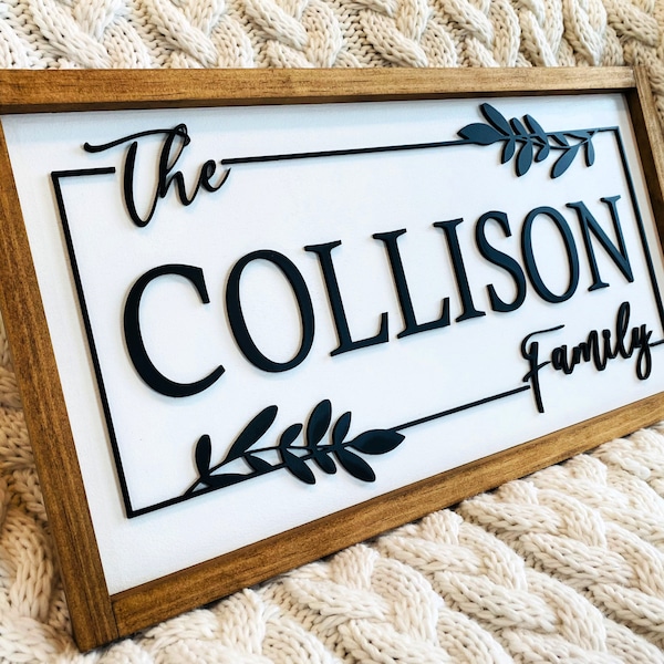 Large Family Sign - Etsy