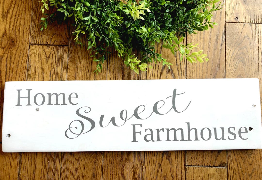 Home Sweet Farmhouse Sign Farmhouse Decor Home Sweet Home - Etsy