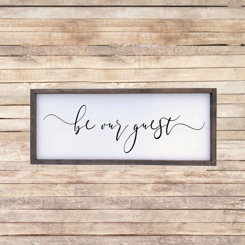 Be Our Guest Wood Sign, Guest Room Sign, Guest Room Decor, Guest ...