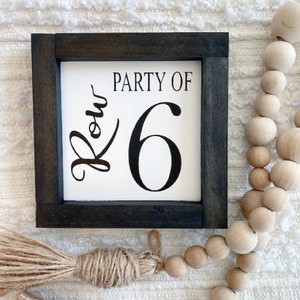 Party of Sign, Family Party Of, Custom Family Name Sign, Number Sign ...