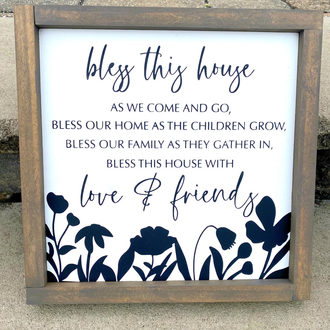 Bless This House Wood Sign Farmhouse Decor Housewarming - Etsy