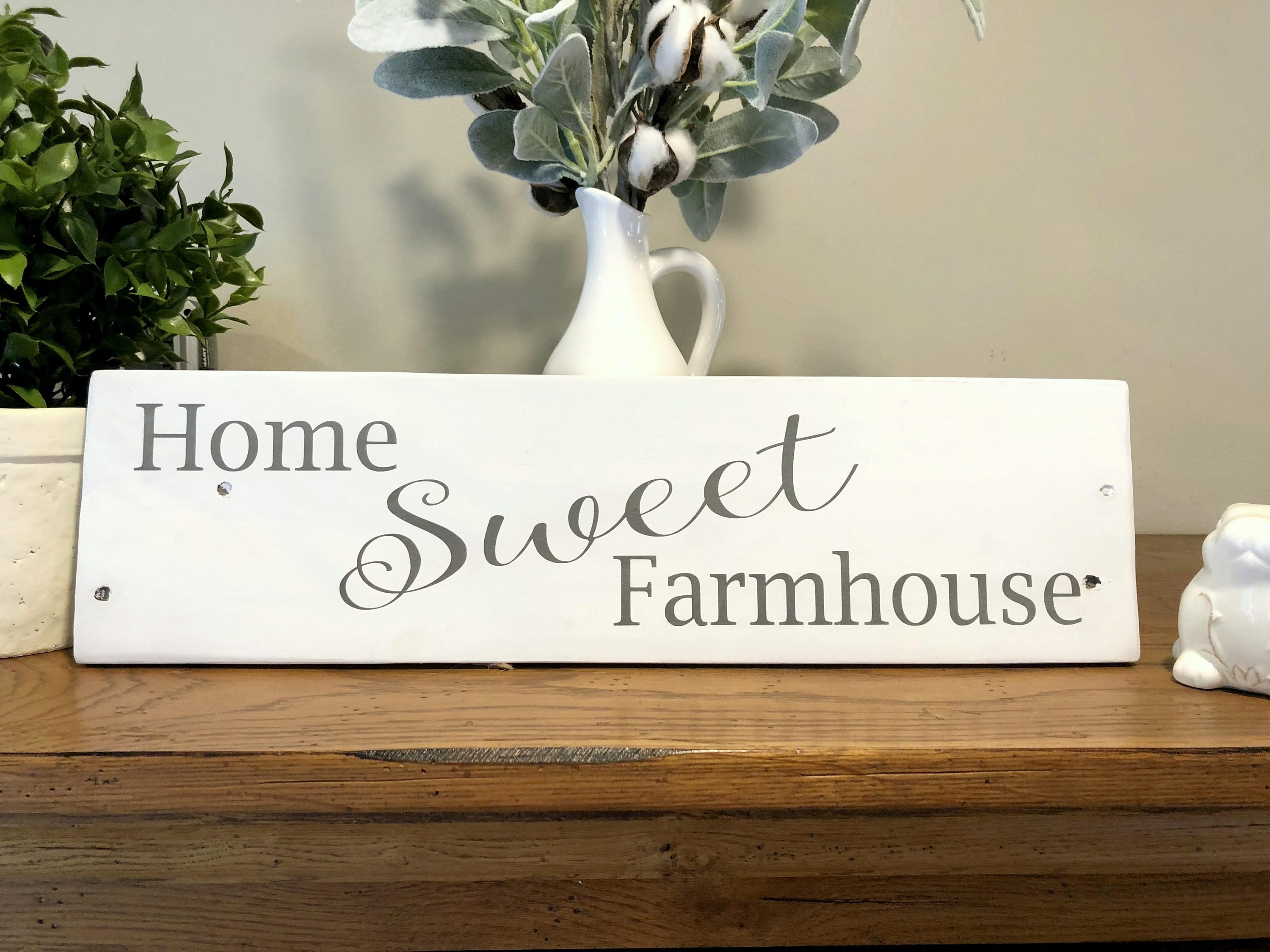 Home Sweet Farmhouse Sign Farmhouse Decor Home Sweet Home - Etsy
