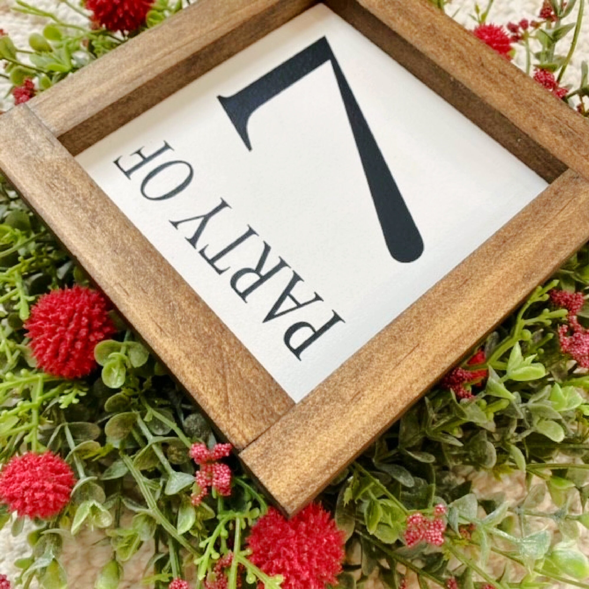 Party of Sign Number Party of Sign Family Number Sign - Etsy