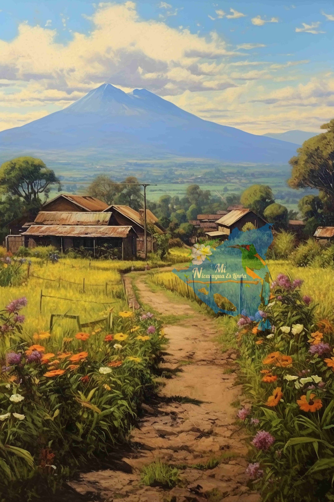 Nicaragua San Cristobal Volcano Countryside Mountain Landscape ...