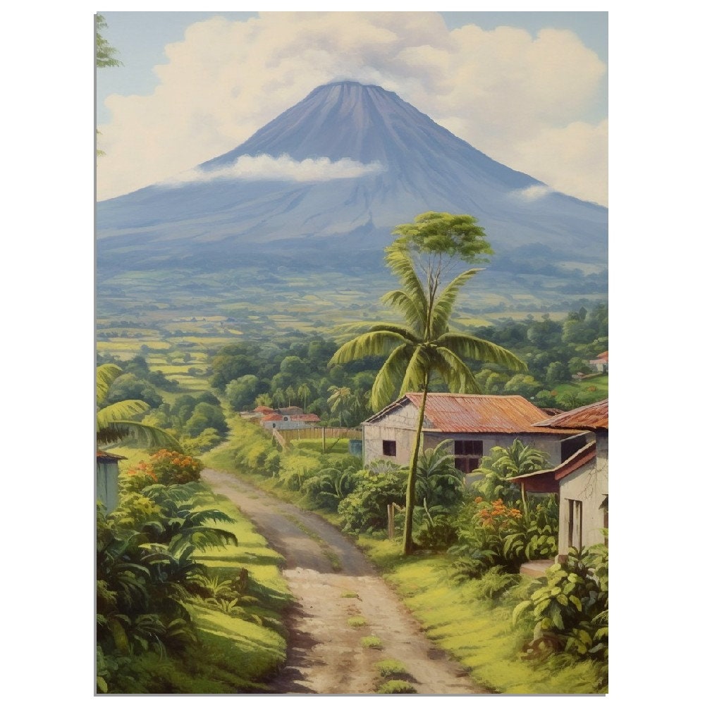 Central America San Cristobal Volcano Nicaragua Countryside Landscape ...