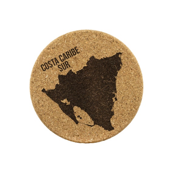 Costa Caribe Sur Nicaragua 4pc Round Cork Coaster 4 Piezas - Etsy