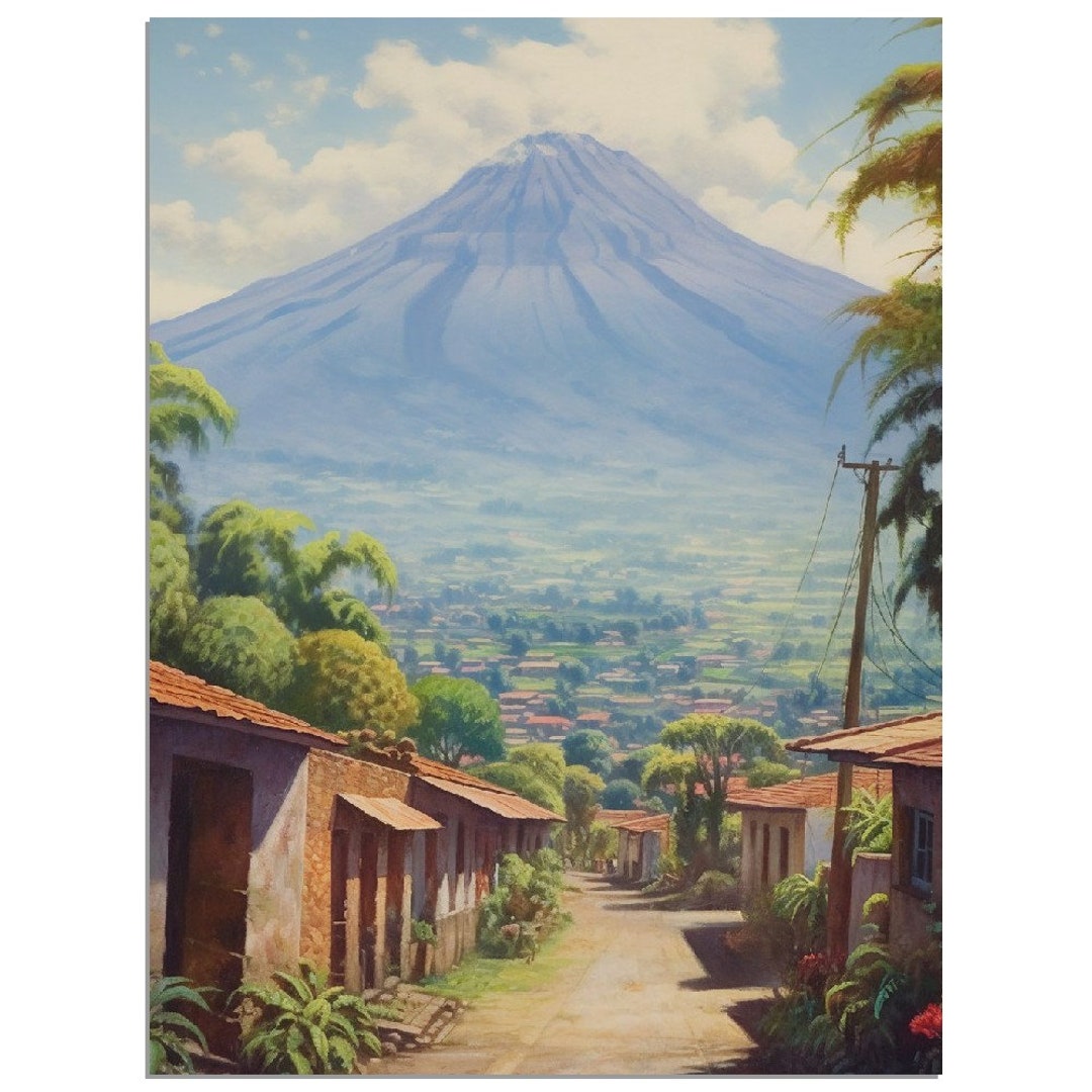 Countryside Landscape Central America San Cristobal Volcano Nicaragua ...
