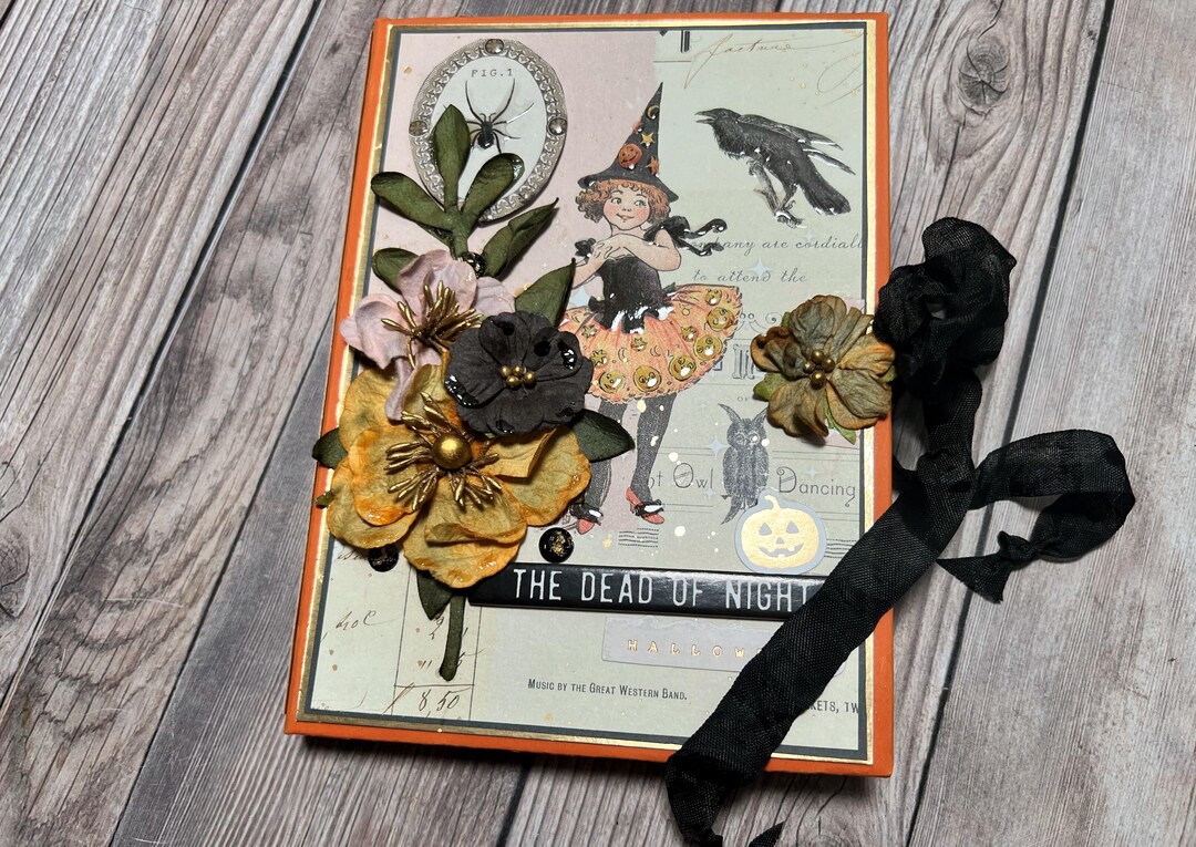 Halloween Waterfall Photo Folio Album, Prima Halloween Folio, Pink and ...