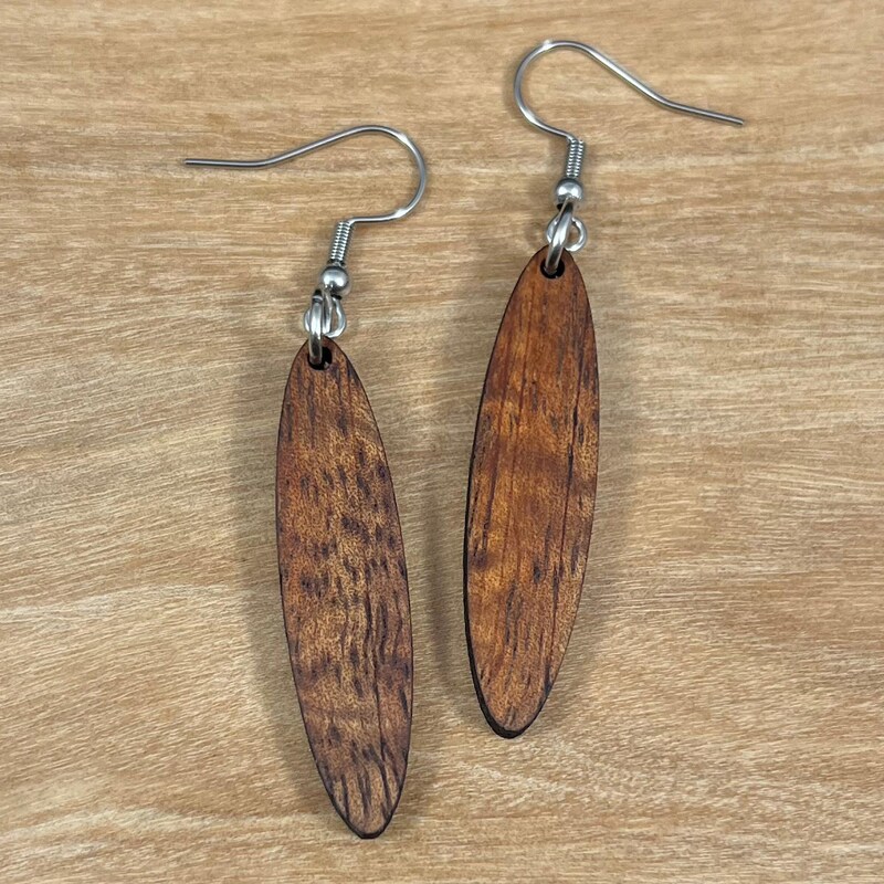 Wood Earrings - Etsy