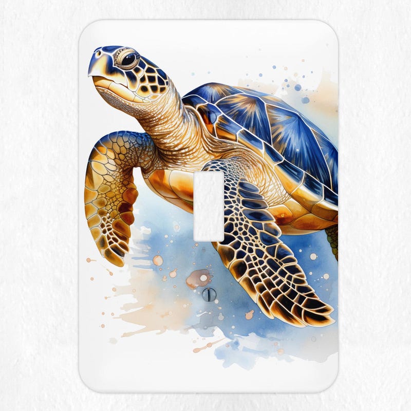 Sea Turtle Light Switch Cover - Etsy
