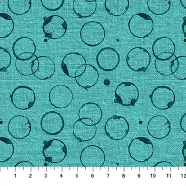 Modern Teal Fabric - Etsy