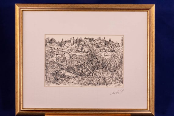 Jerusalem Holy Land Sketch Print Jewish Art Spiritual Art | Etsy