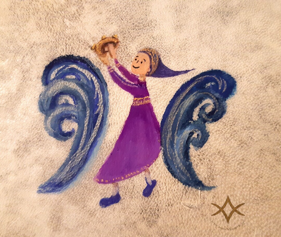 Tambourine, 100% Handmade, Miriam, Judaica, Jewish Art, Passover, - Etsy