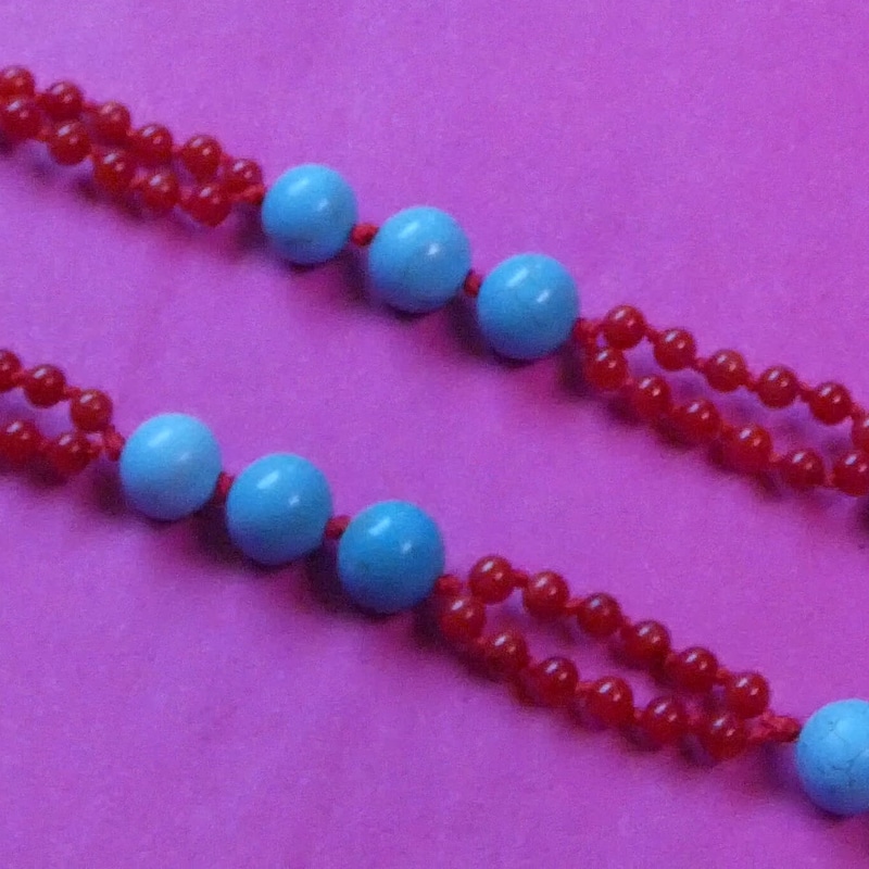 Red Coral Turquoise - Etsy